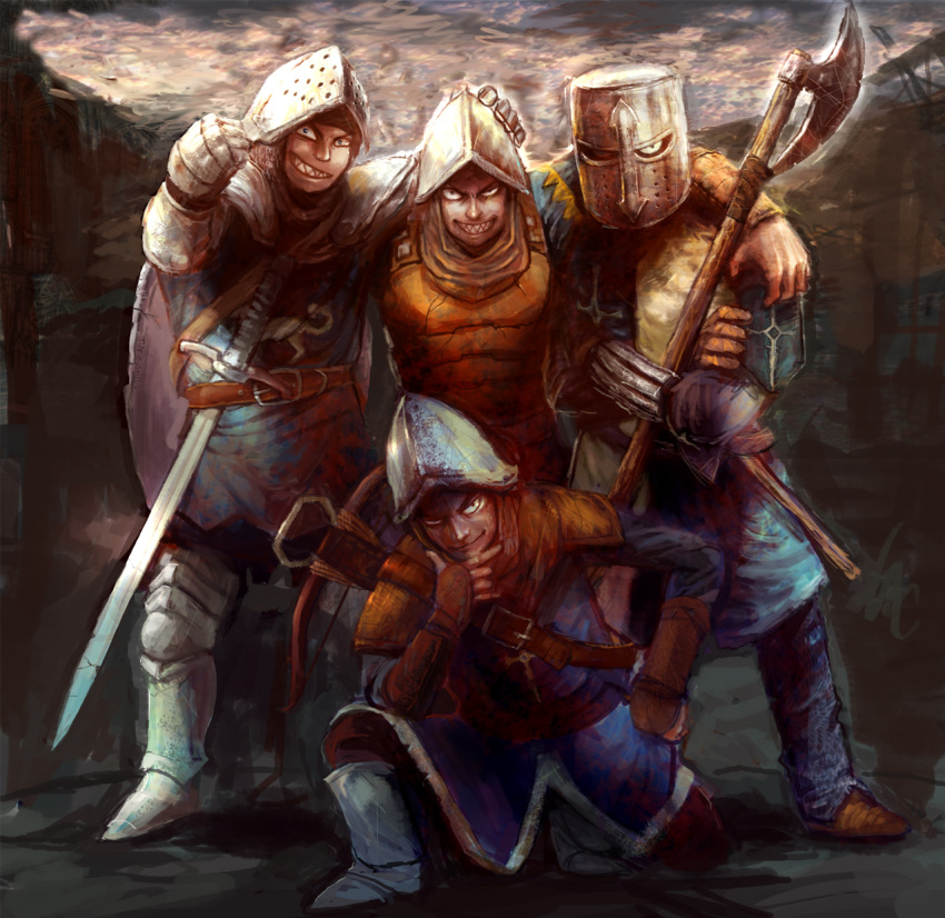 Safebooru - 4boys armor axe belt boots chivalry: medieval warfare ...