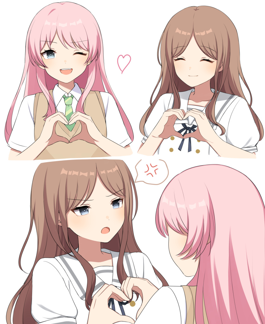 Safebooru - 2girls ^ ^ absurdres anger vein bang dream! bang dream! it ...