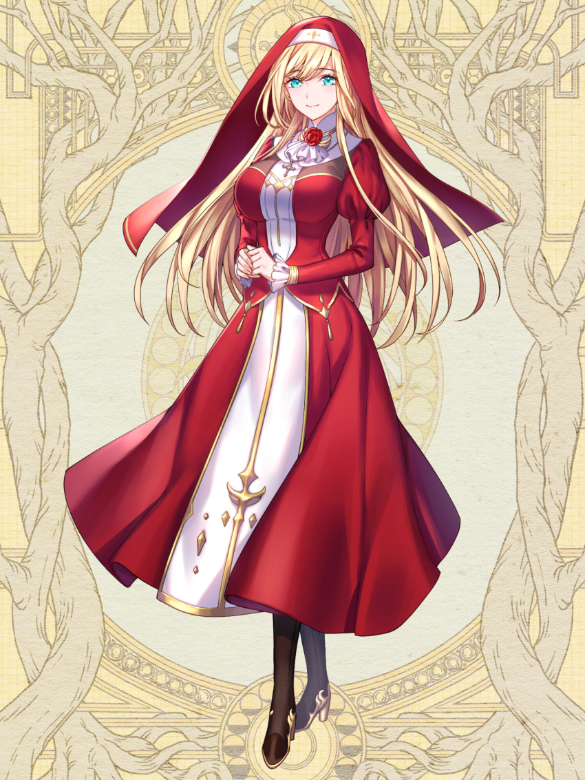 Safebooru - 1girl ascot baymelia mikhailov blue eyes breasts cross cross necklace dairoku ...