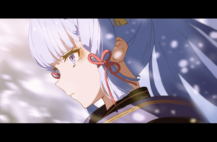 Safebooru - 1girl absurdres awz (a-w-z) blue eyes blue hair close-up commentary request from ...