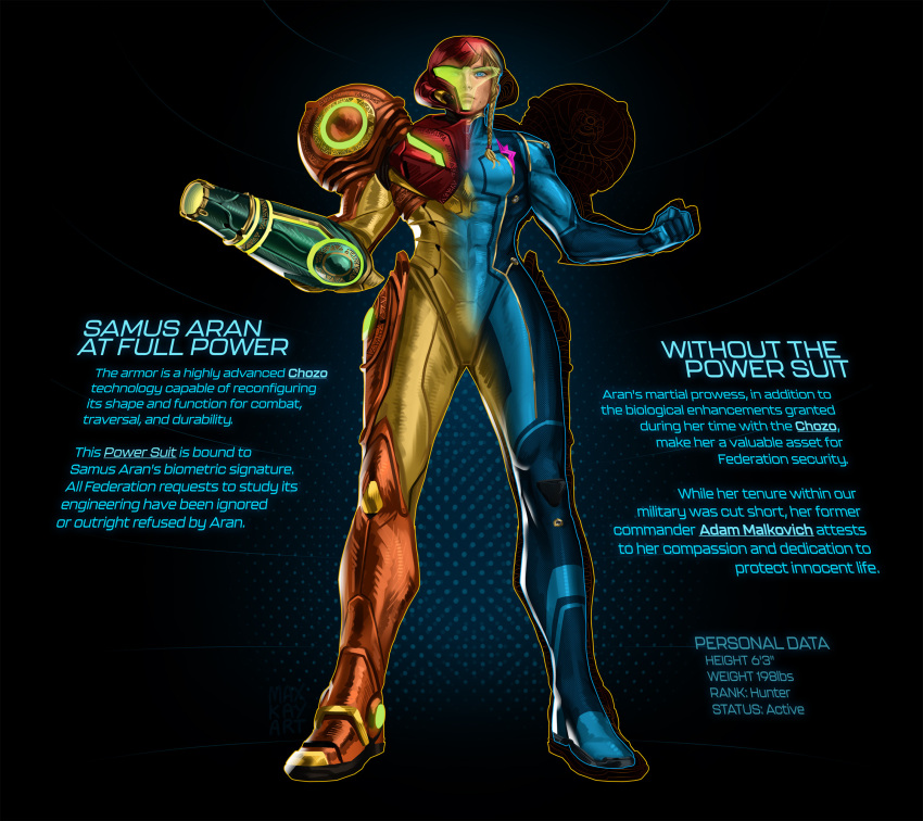 Safebooru - 1girl abs arm cannon armor blonde hair blue bodysuit blue eyes bodysuit braid ...