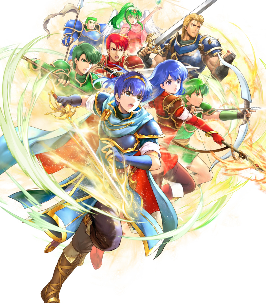 Safebooru - 1boy 1girl 2girls 6+armor 6+boys abel (fire emblem) armor ...