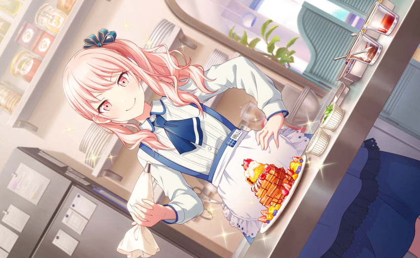 Safebooru - 1other akiyama mizuki blush dress long hair official art pink eyes pink hair project ...