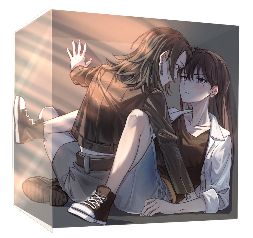 Safebooru - 2girls bang dream! bang dream! it's mygo!!!!! black hair black jacket black shoes ...