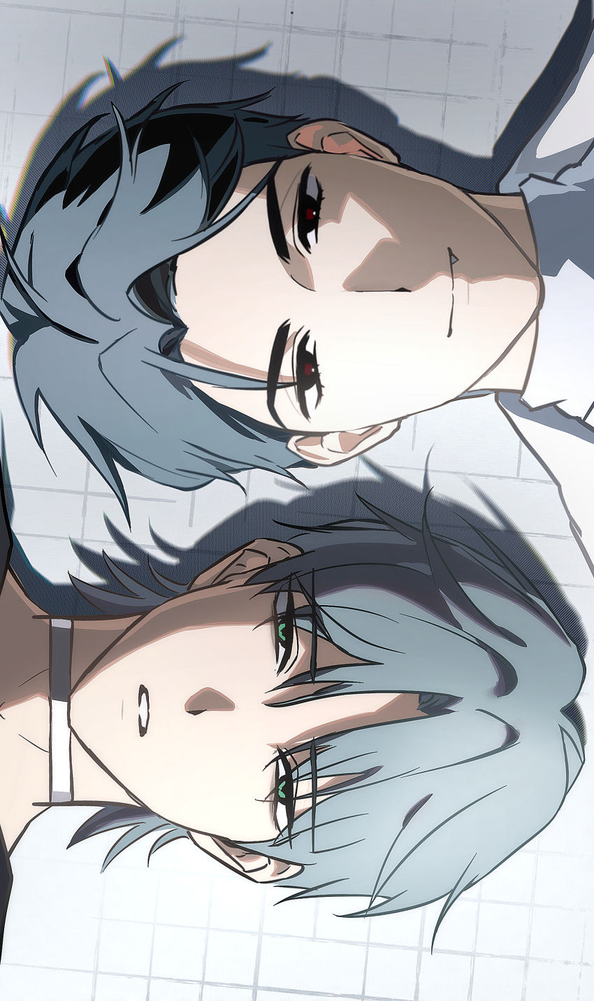 Safebooru - 2boys absurdres alien stage black eyes black hair chinese ...