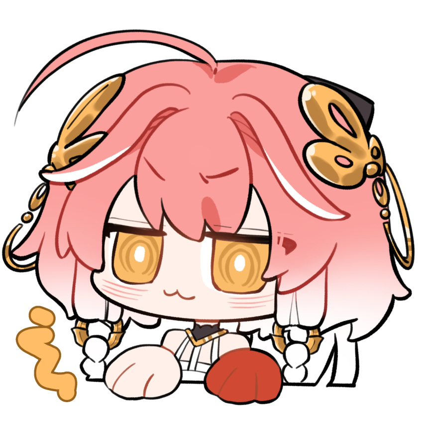 Safebooru - 1girl ahoge blush changli (wuthering waves) chibi colored ...