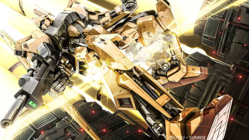 Safebooru - aeug bad end battle beam rifle cable copyright logo damaged ...