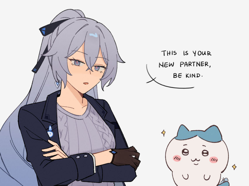 Safebooru - 1girl :3 black gloves black jacket bronya zaychik bronya zaychik (outstanding ...