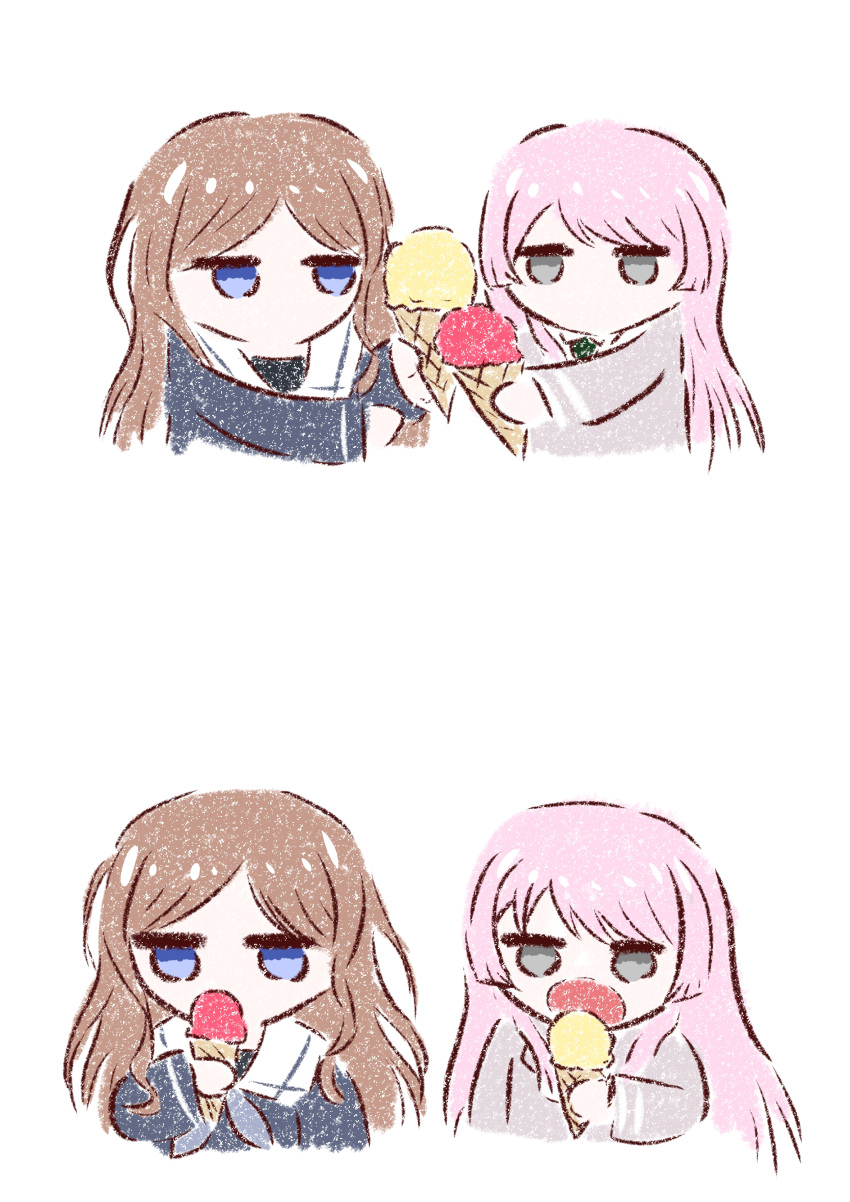 Safebooru - 2girls absurdres bang dream! bang dream! it's mygo!!!!! blue eyes brown hair chihaya ...