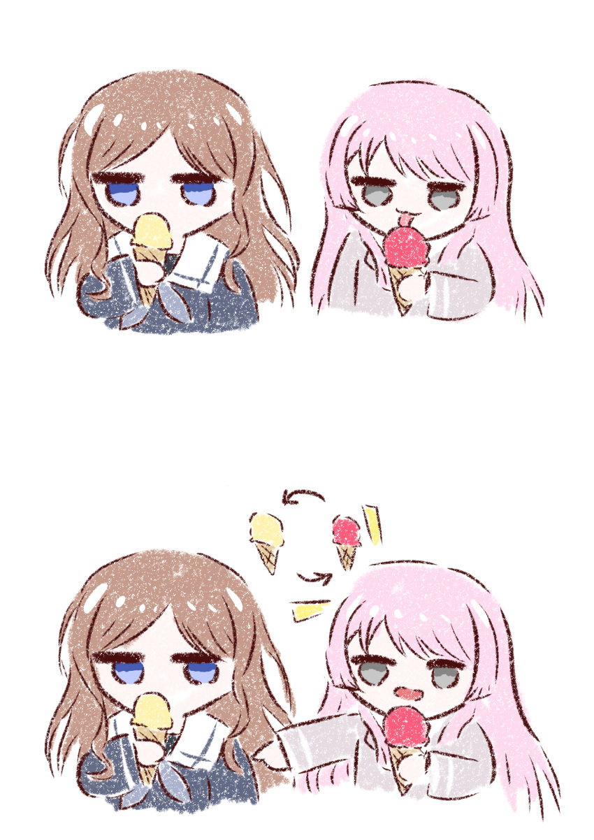 Safebooru - 2girls absurdres bang dream! bang dream! it's mygo!!!!! blue eyes brown hair chihaya ...