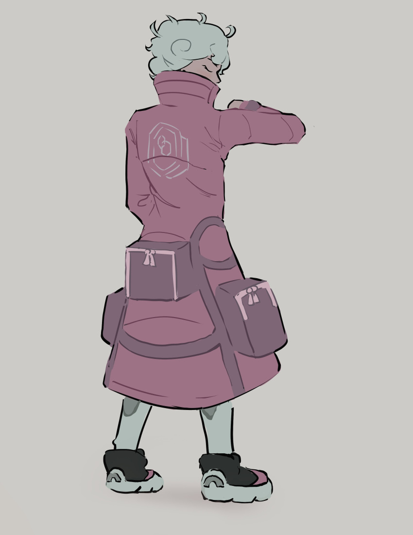 Safebooru - 1boy absurdres ahoge bede (pokemon) closed eyes coat curly ...