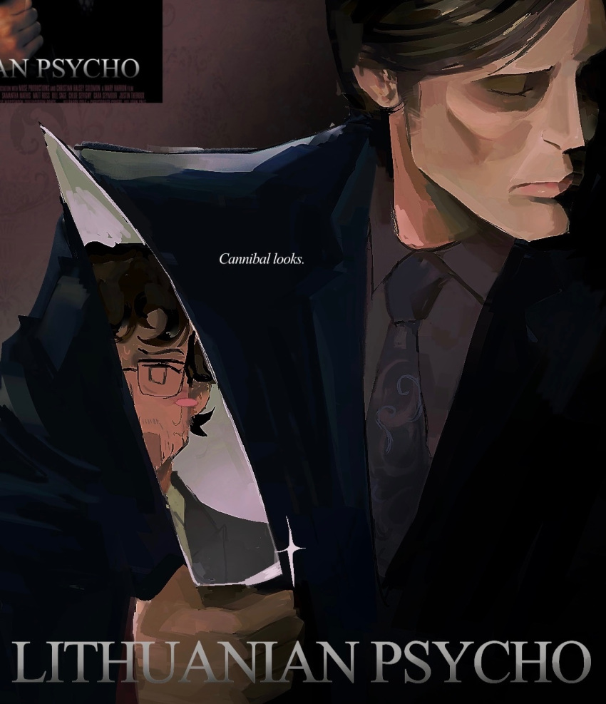 Safebooru - 2boys american psycho banyaichan cosplay hannibal (tv ...