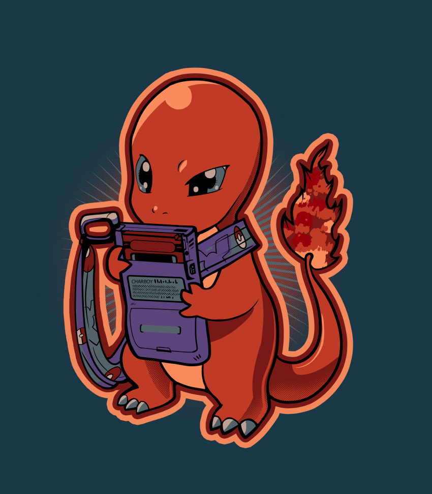Safebooru - blue eyes charmander claws fire flame-tipped tail full body ...