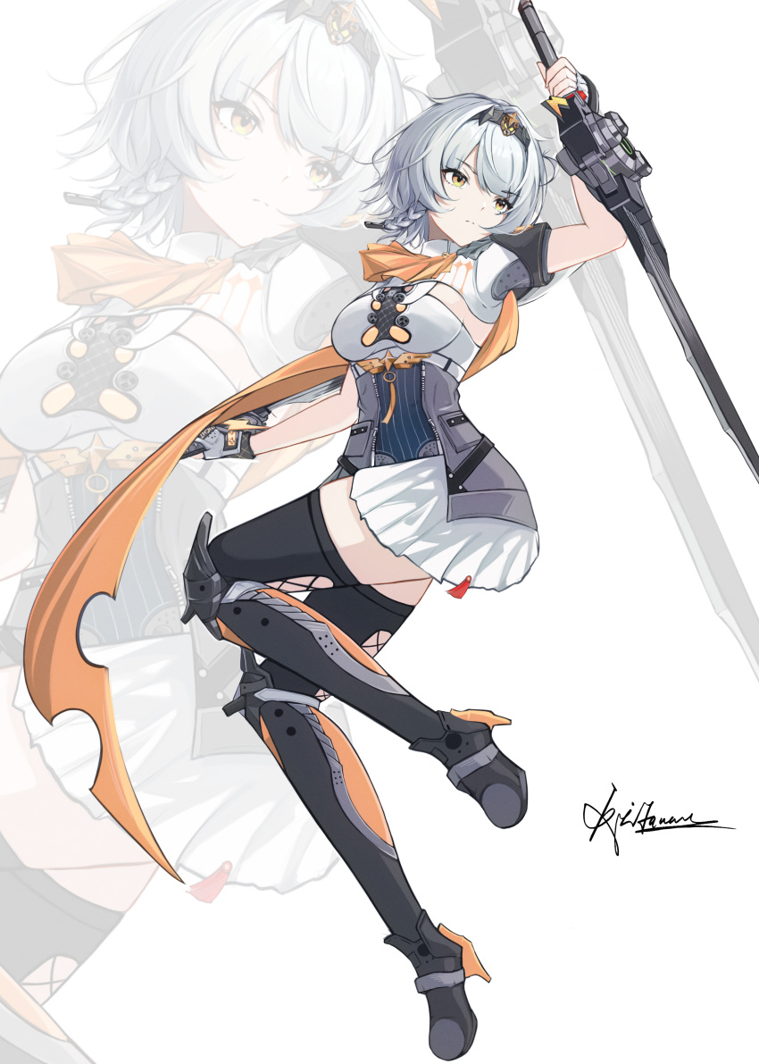 Safebooru - 1girl absurdres anby demara anby demara (silver soldier) black boots black hairband ...