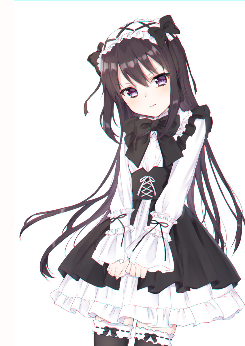 Safebooru - 1girl absurdres akemi homura alternate costume black bow black bowtie black corset ...