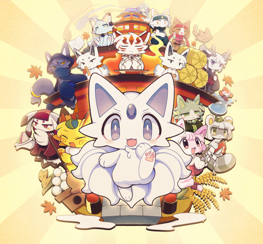 Safebooru - 1other 6+boys 6+girls androgynous animal ears animal feet ...