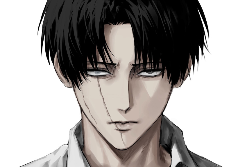 Safebooru - 1boy black eyes black hair blind eye curtained hair ...