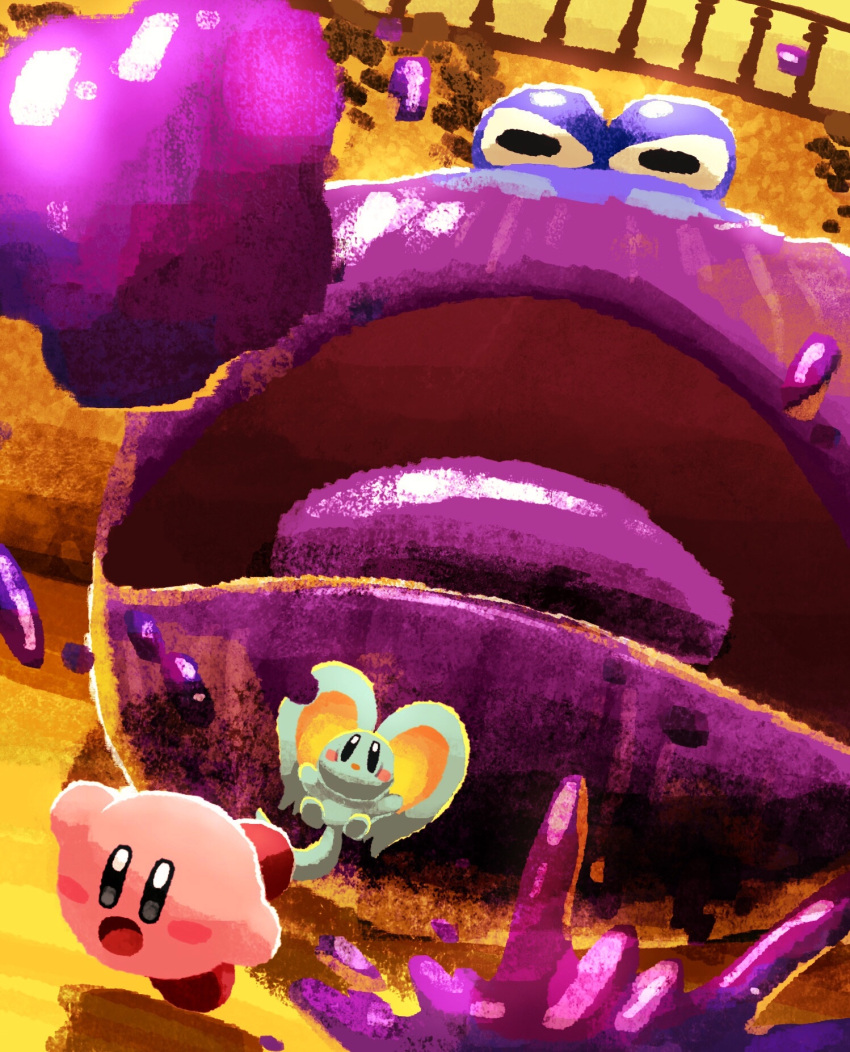 Safebooru - aruco co attack black eyes blue eyes commentary dutch angle elfilin fence floating ...