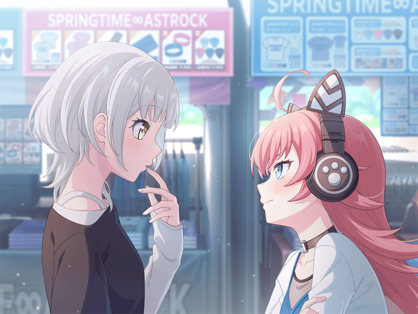 Safebooru - bang dream! blue eyes chu2 (bang dream!) dress long hair pink hair | 5819842