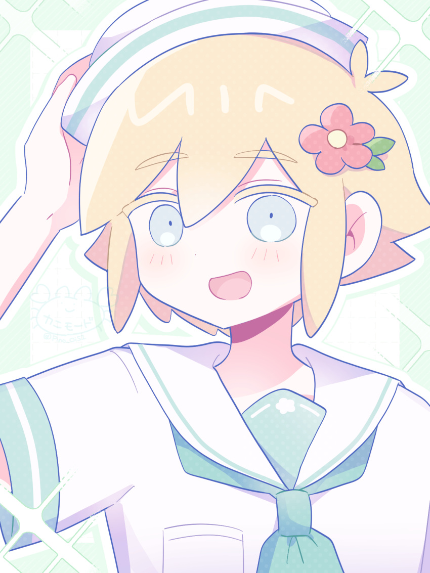 Safebooru - 1boy adjusting clothes adjusting headwear alternate costume antenna hair arm up ...