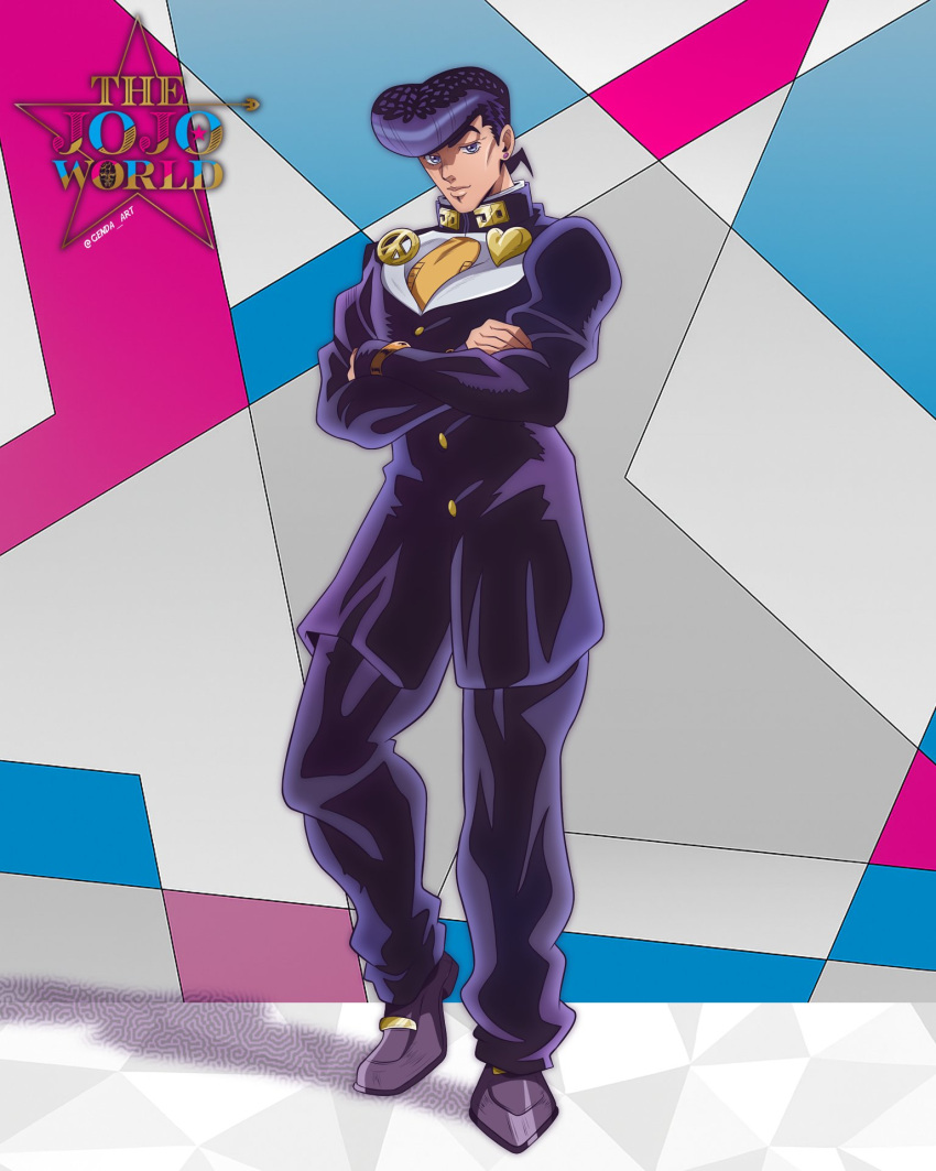 Safebooru - 1boy anchor ornament anime coloring baggy pants blue eyes ...