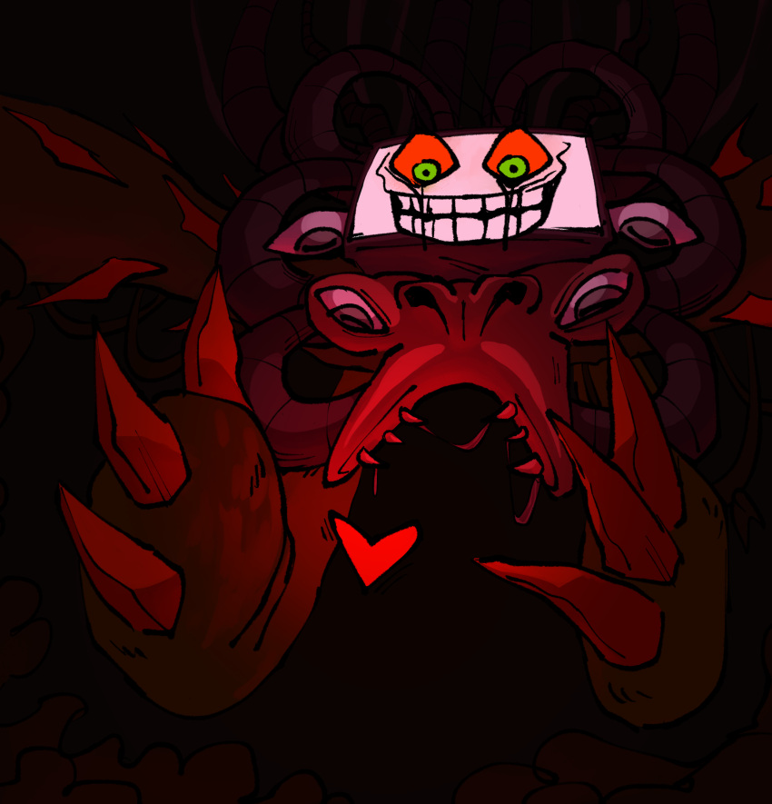 Safebooru - 1boy 2023 2d alternate form black background claws colored ...