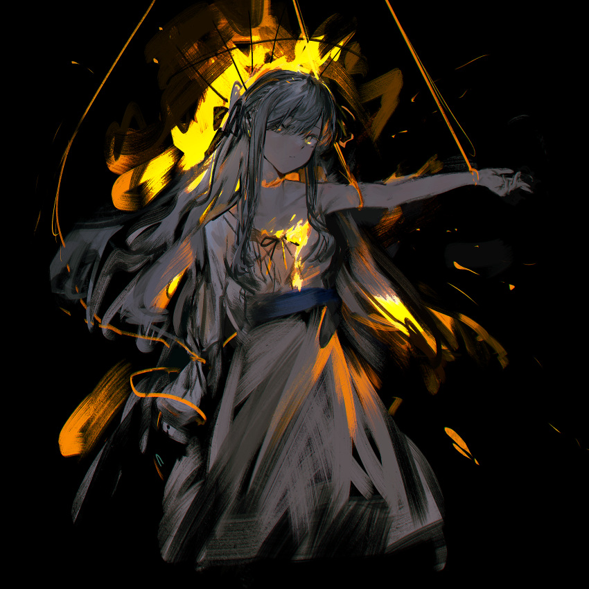 Safebooru - 1girl absurdres bang dream! bang dream! it's mygo!!!!! black background blue hair ...