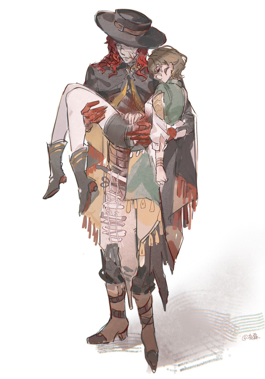 Safebooru - 1boy 1girl aleph (reverse:1999) artist name black boots ...