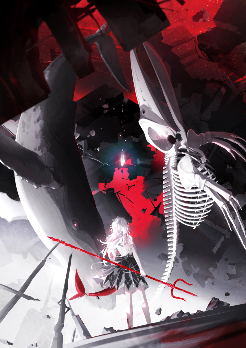 Safebooru - 2girls absurdres alternate color animal skeleton ash again ...