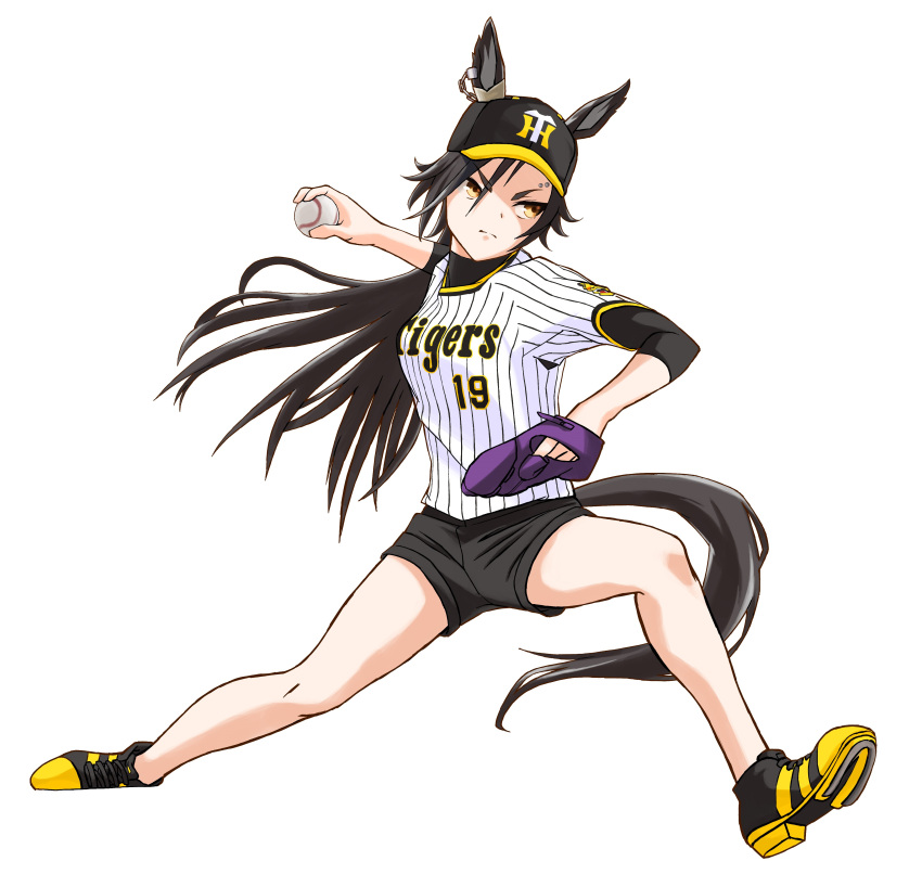 Safebooru - 1girl absurdres air shakur (umamusume) animal ears ball baseball baseball (object ...
