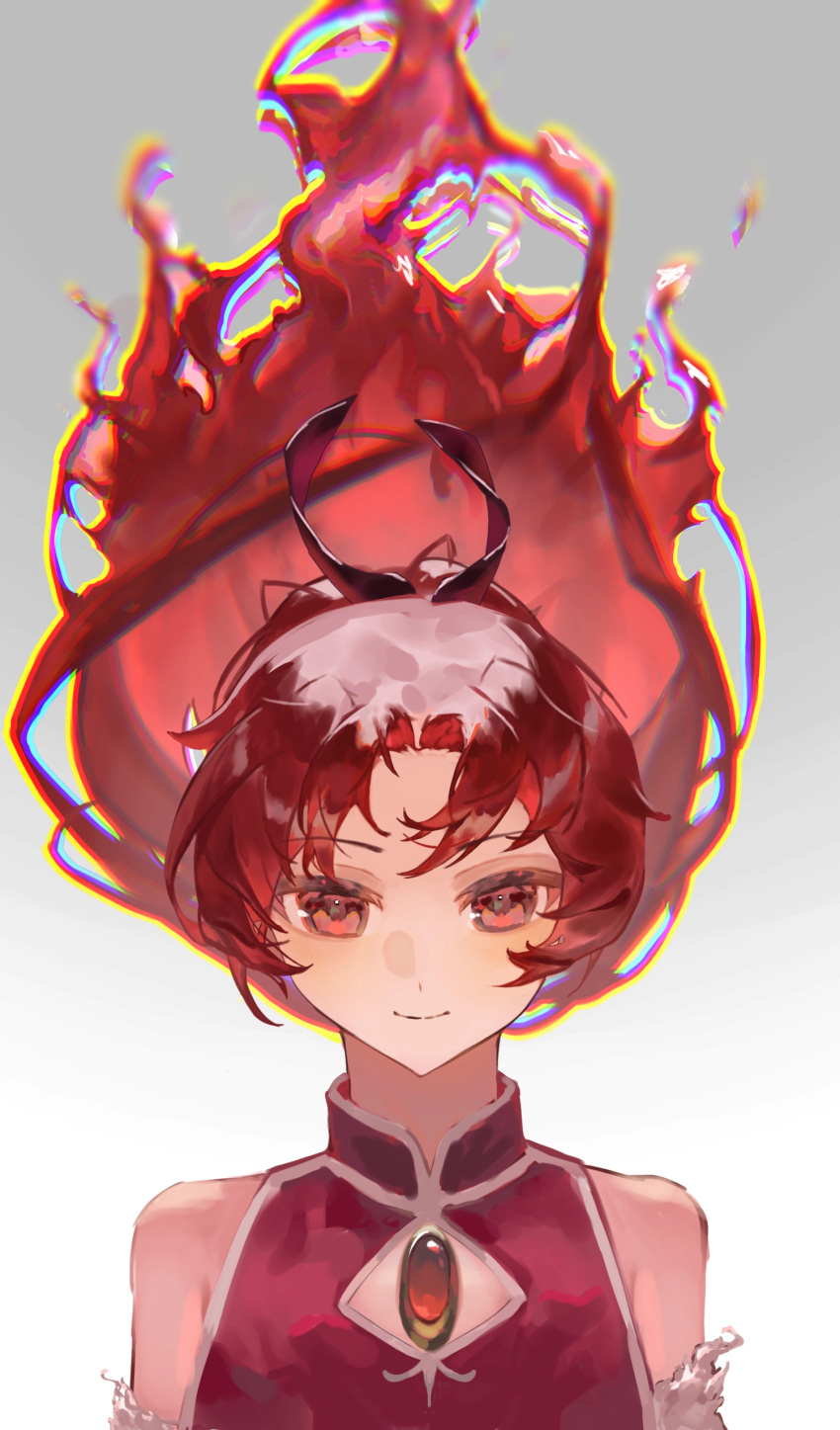 Safebooru - 1girl absurdres baicha nuwang bare shoulders black bow bow chest jewel cleavage ...