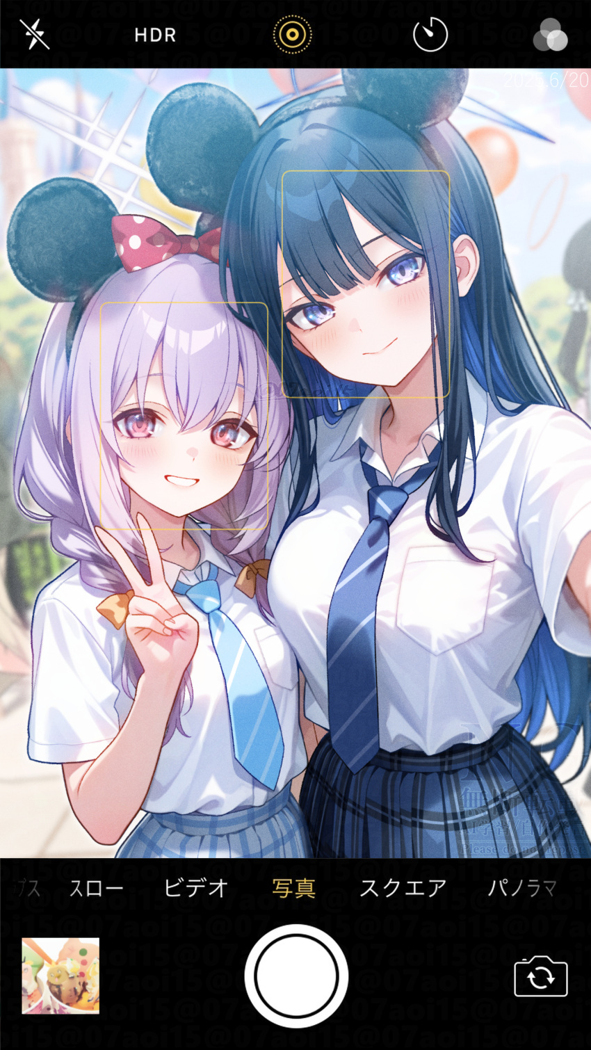 Safebooru - 2girls absurdres alternate costume animal ears aoi (07aoi15) atsuko (blue archive ...