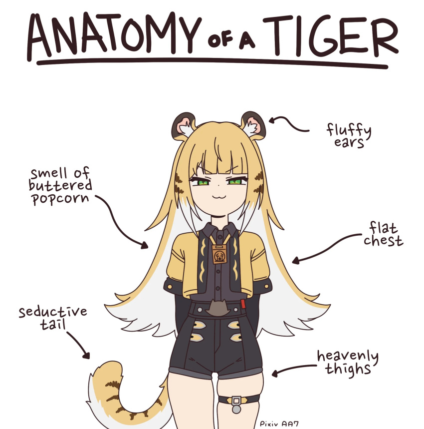 Safebooru - 1girl :3 aa7 (paa7) anatomy of a gamer (meme) animal ears ju fufu long hair smile ...
