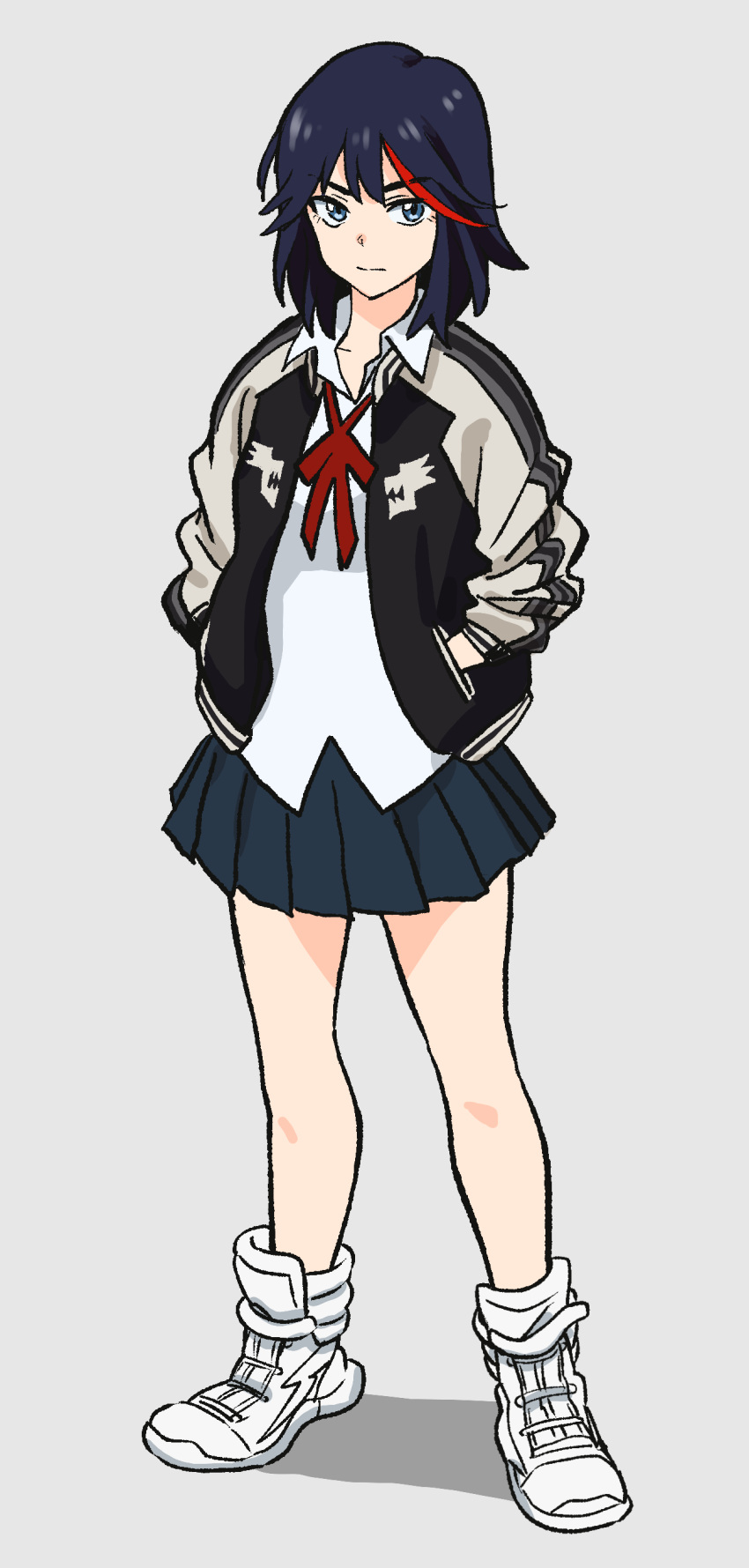 Safebooru - 1girl absurdres black hair black skirt blue eyes closed ...