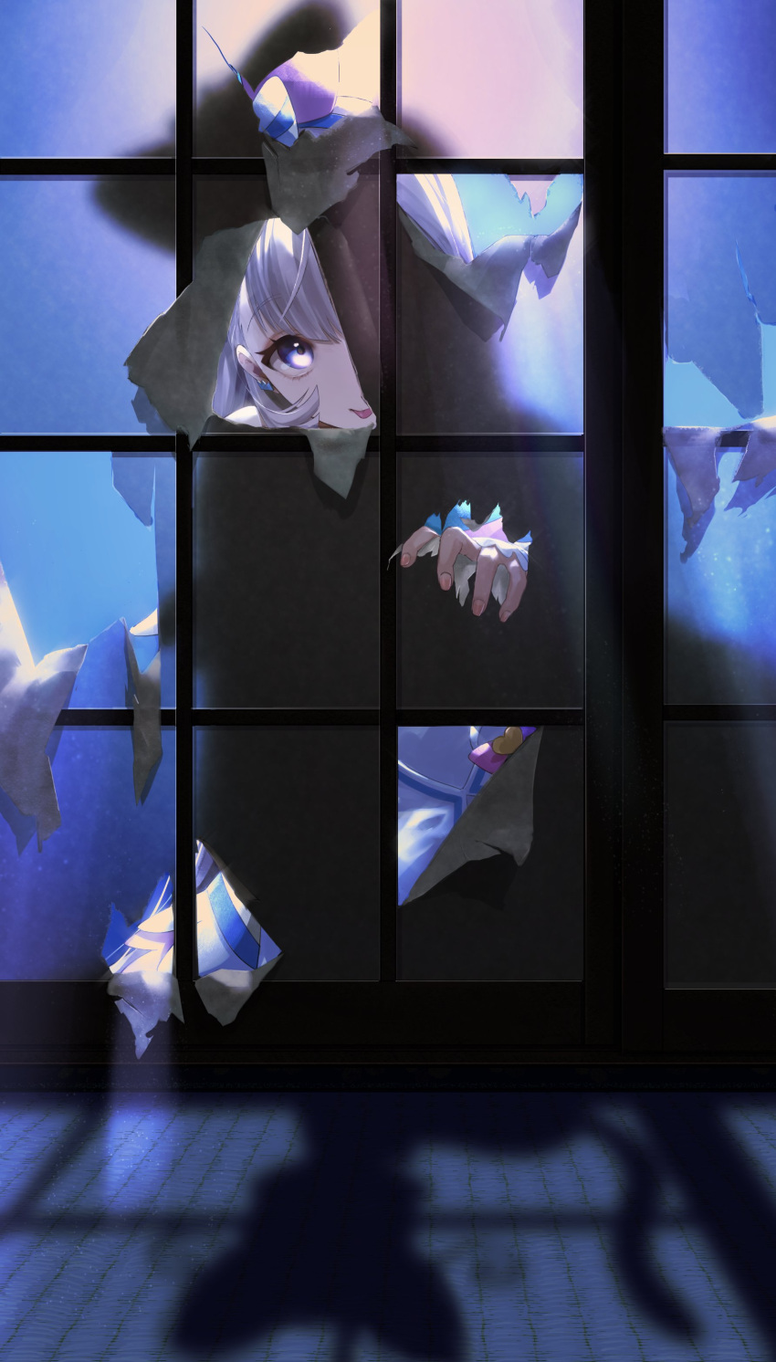 Safebooru 1girl Absurdres Blue Eyes Blunt Bangs Bow Cure Nyammy 0885