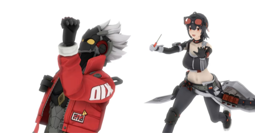 Safebooru - 1boy 1girl billy kid chasing grace howard long hair zenless zone zero | 5868084