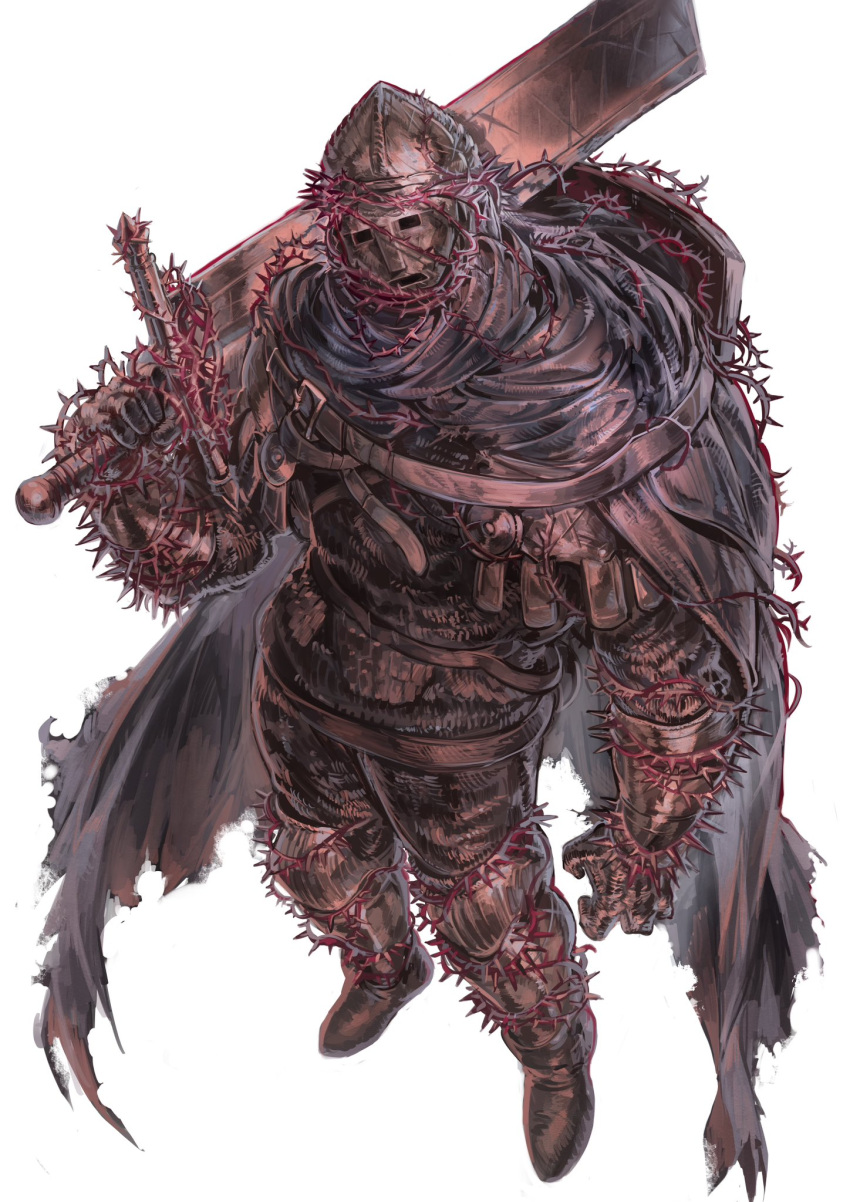 Safebooru - 1boy armor bell bearing hunter (elden ring) cape chainmail ...