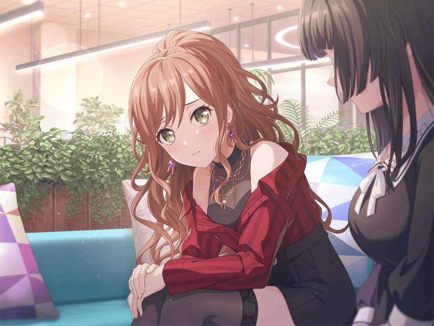 Safebooru - bang dream! brown hair dress green eyes imai lisa long hair ...