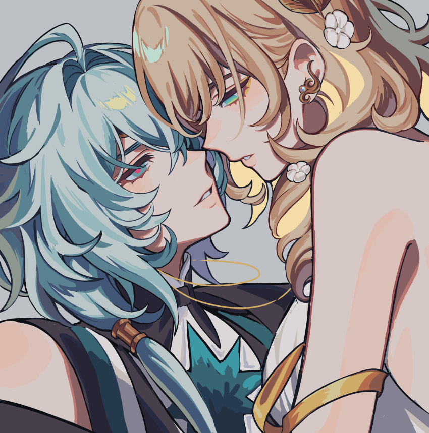 Safebooru - 1boy 1girl absurdres aglaea (honkai: star rail) anaxa (honkai: star rail) black ...