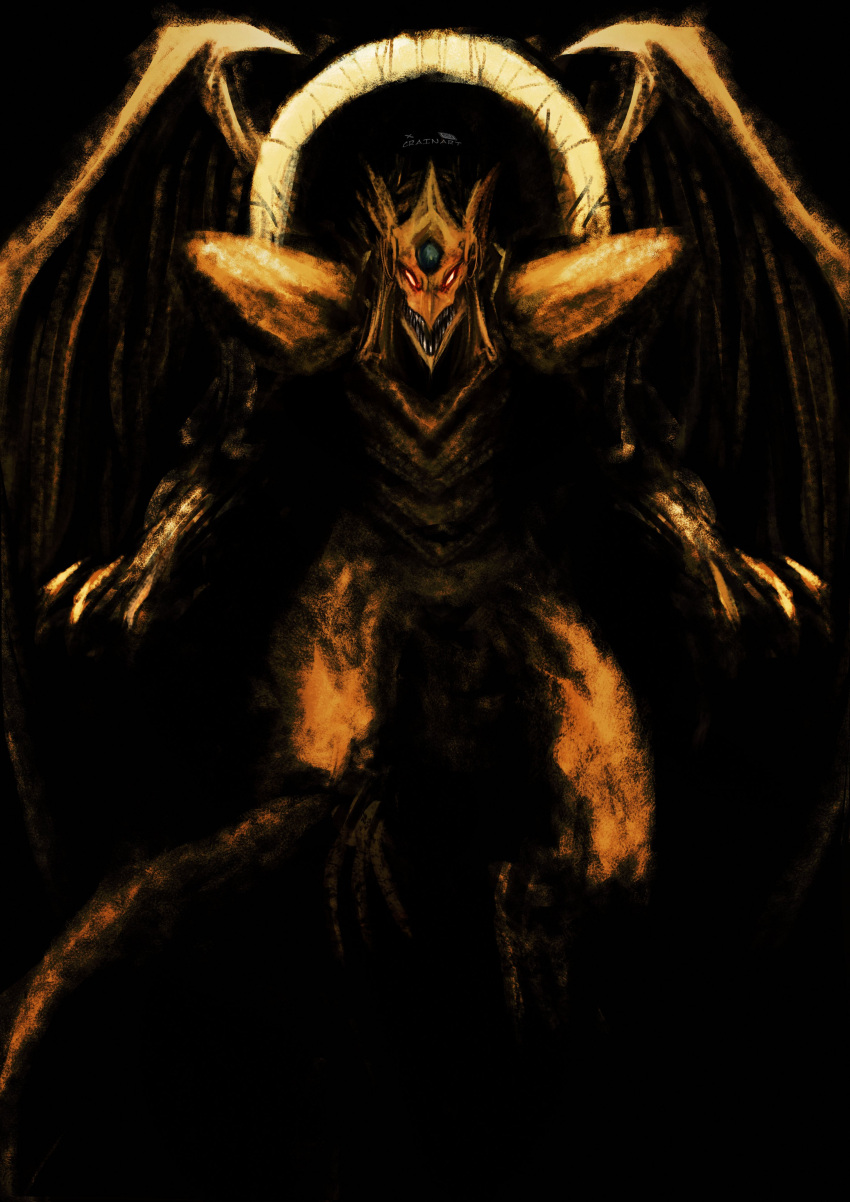 Safebooru - absurdres claws colored skin commentary crain1art dragon ...