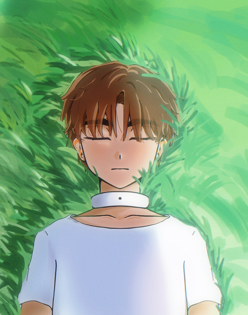 Safebooru - 1boy alien stage brown hair chinese commentary choker ...