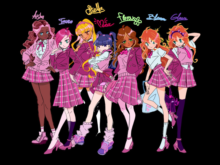 Safebooru - ahoge aisha (winx club) alternate costume ankle socks aqua ...