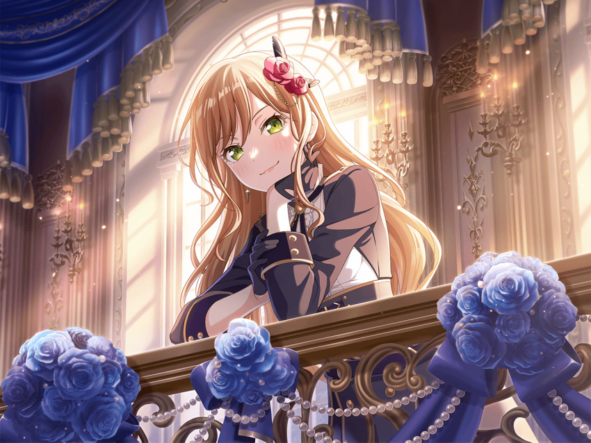 Safebooru - bang dream! brown hair dress green eyes imai lisa long hair ...