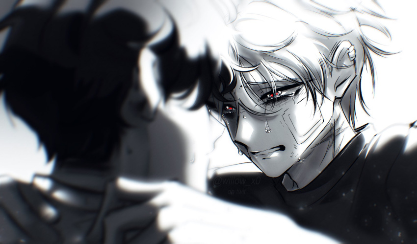 Safebooru - 2boys alien stage artist name commentary crying crying with ...