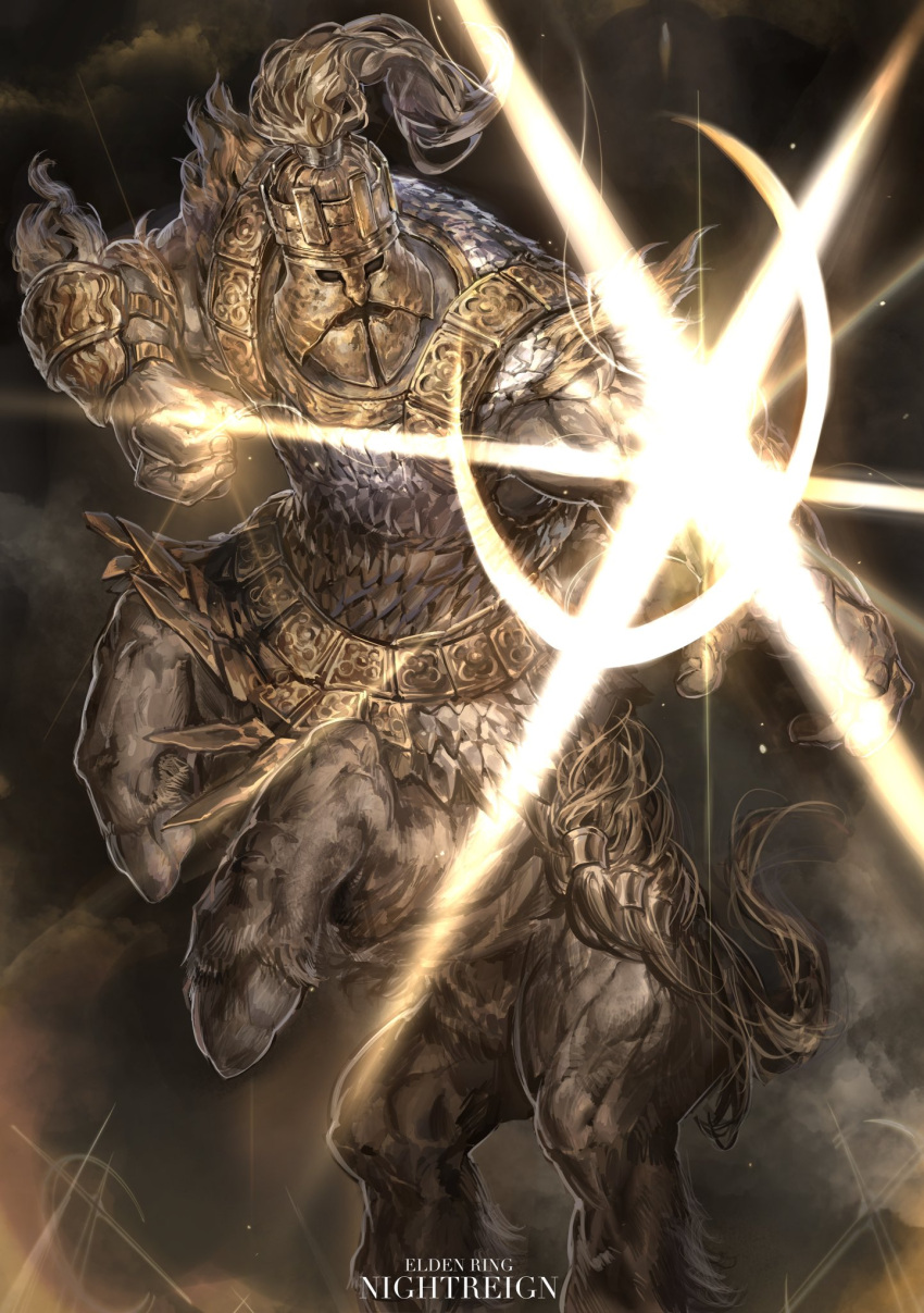 Safebooru - 1boy armor arrow (projectile) bow (weapon) centaur cross ...