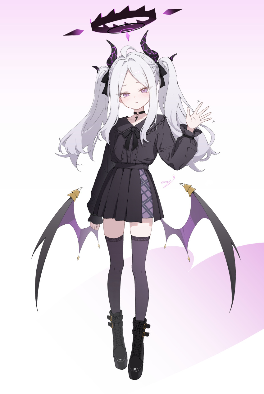 Safebooru - 1girl absurdres alternate costume alternate hairstyle black boots black choker black ...