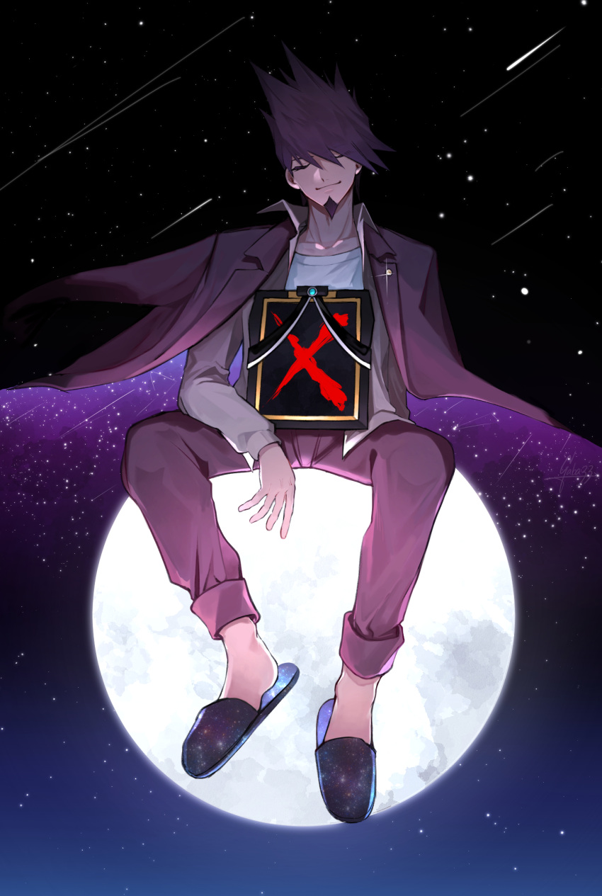 Safebooru - 1boy closed eyes closed mouth commentary danganronpa (series) danganronpa v3 ...