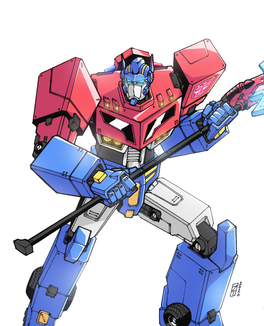 Safebooru - absurdres autobot blue eyes glowing glowing eyes halberd ...
