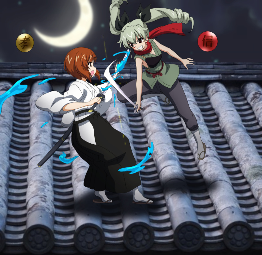 Safebooru - 2girls absurdres anchovy (girls und panzer) commission commissioner upload cosplay ...