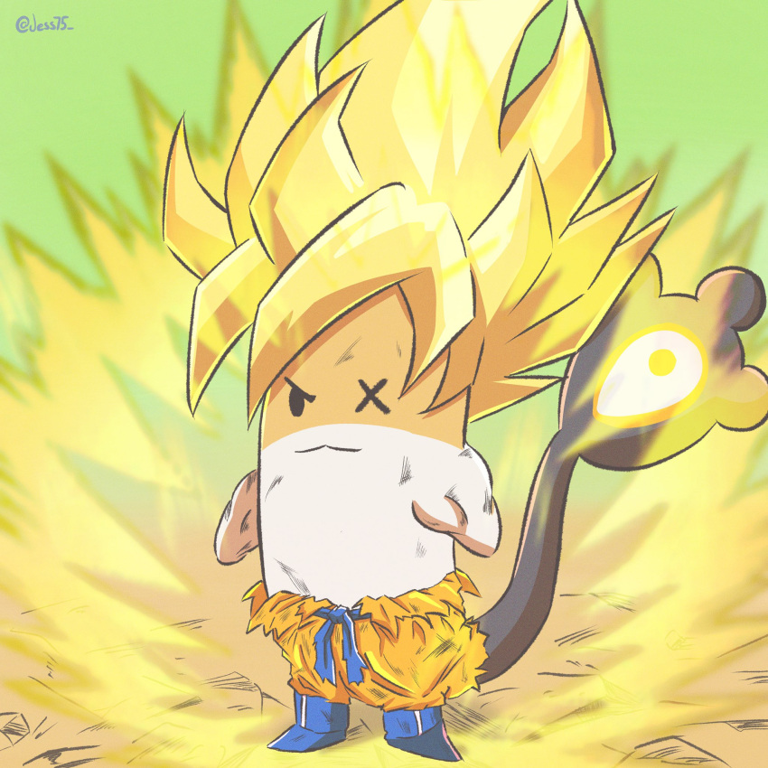 Safebooru 1boy Artist Name Aura Blonde Hair Commentary Dragon Ball 0052